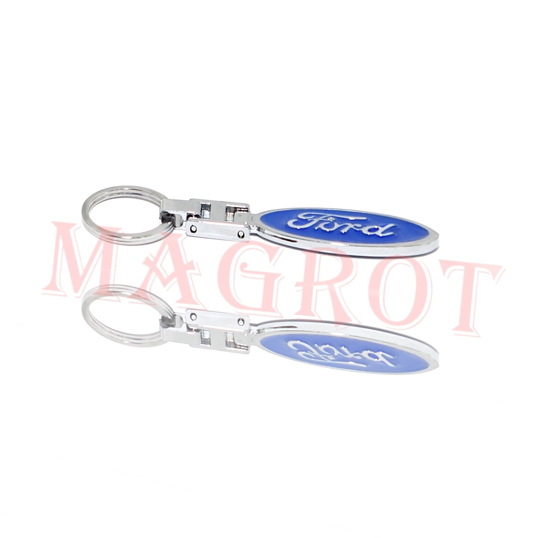 Breloc Ford, Sigla Pe Ambele Parti, 3D Metalic Premium, Magrot 20166